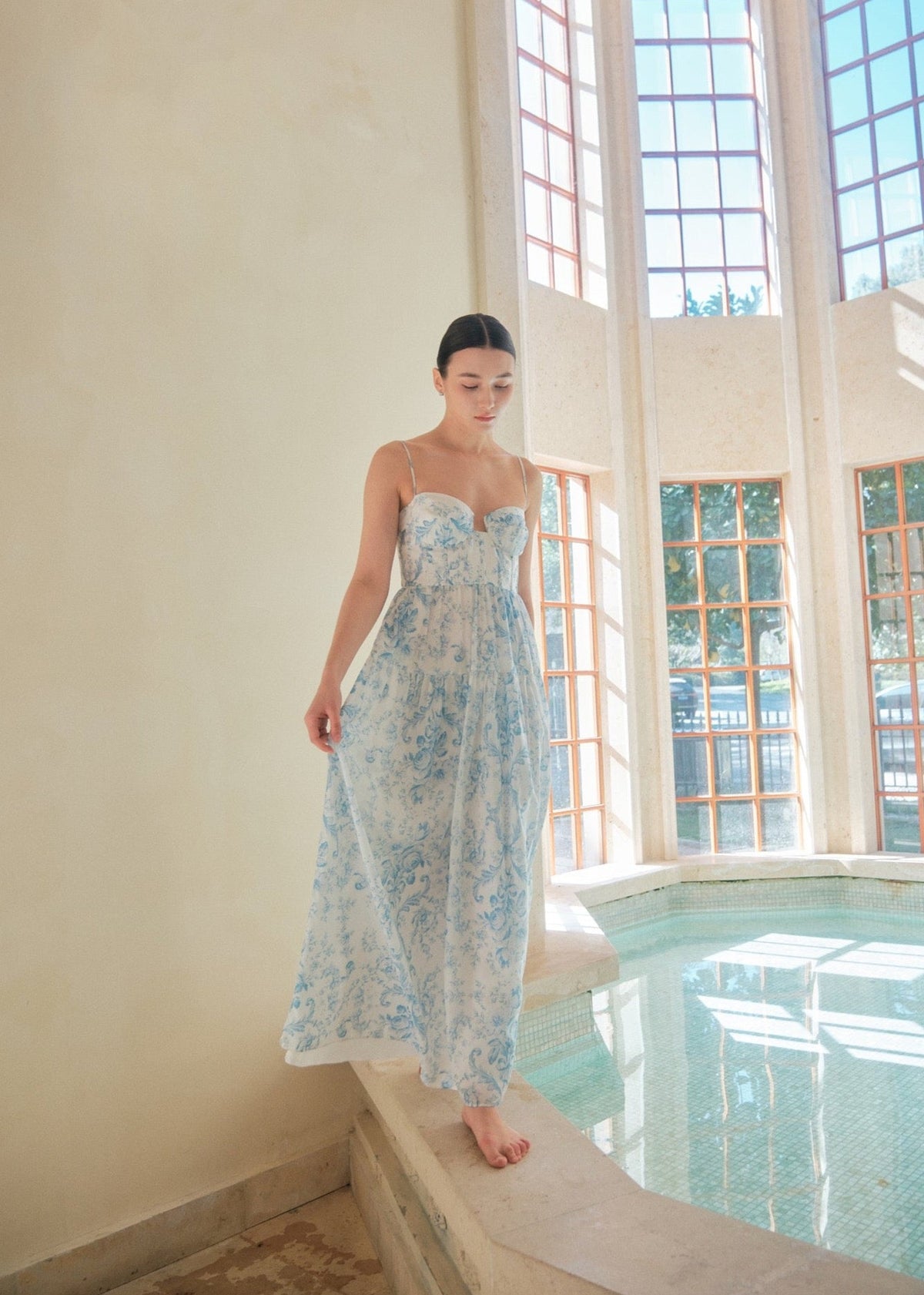 Windsor Maxi - Blue Rococo | Maison Amory