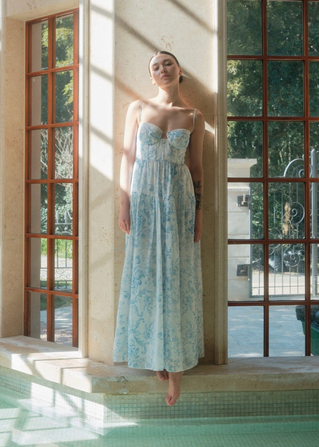 Windsor Maxi - Blue Rococo | Maison Amory