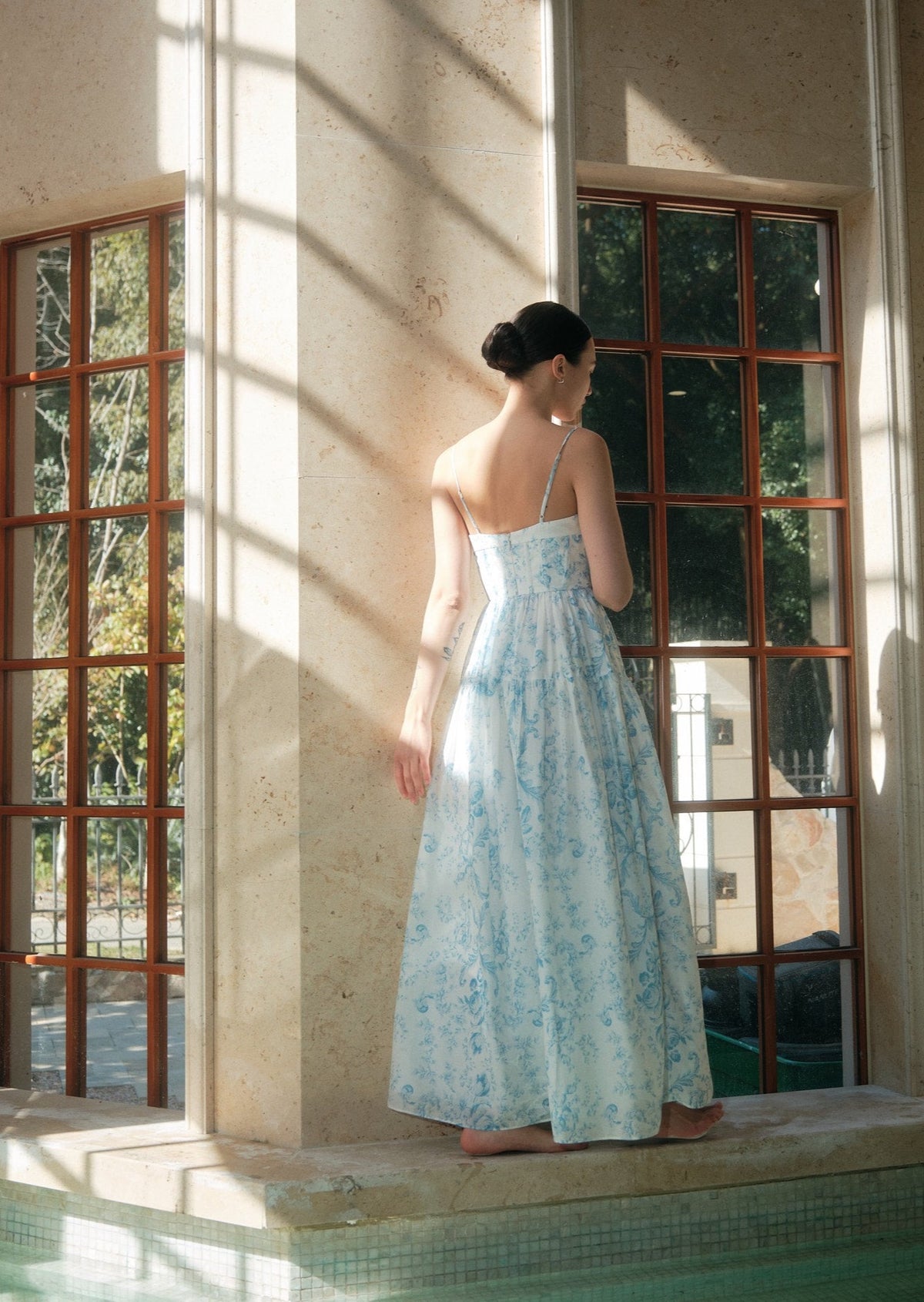Windsor Maxi in Blue Rococo | Maison Amory
