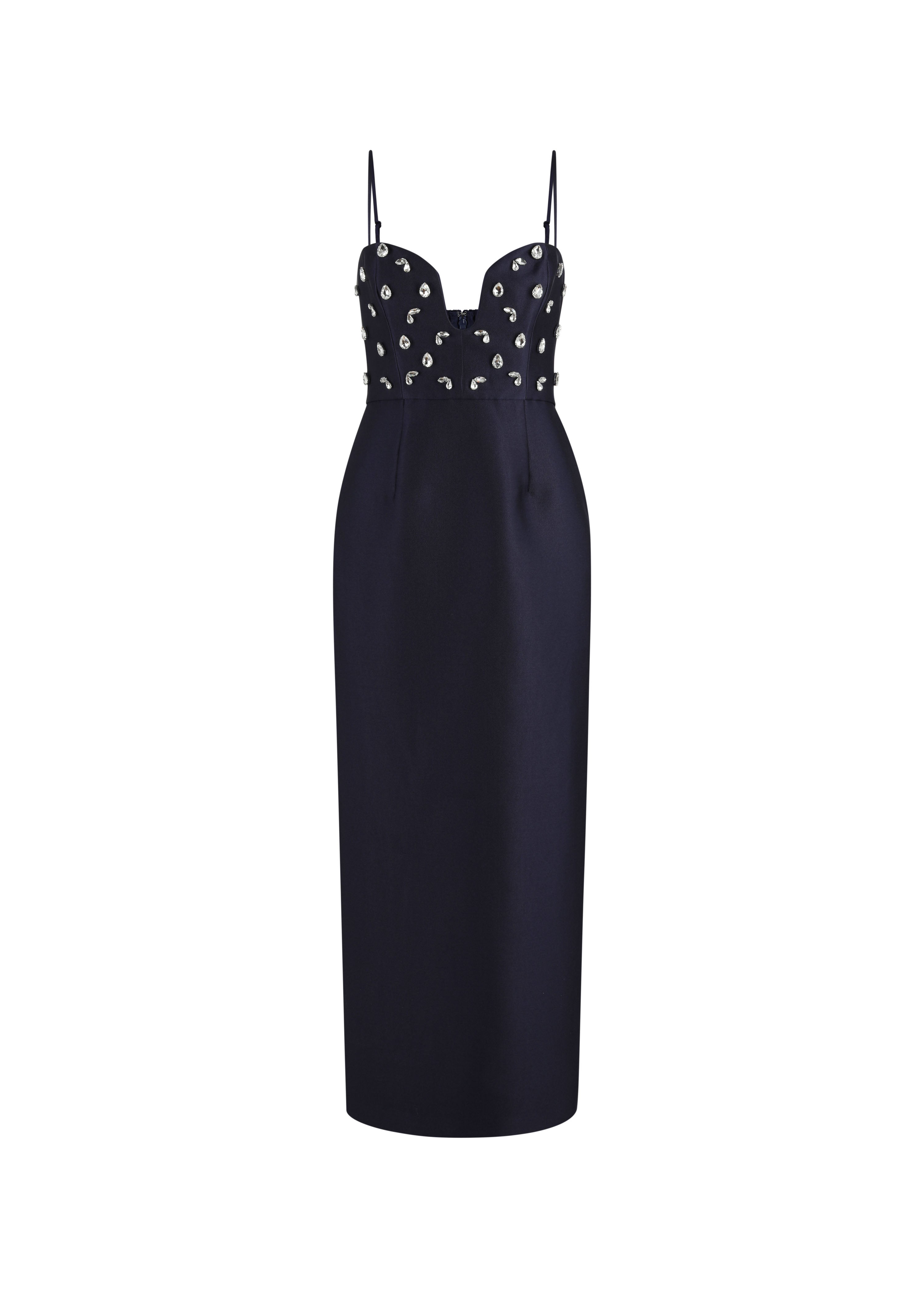 The Cordial Dress – Navy Maxi | Maison Amory