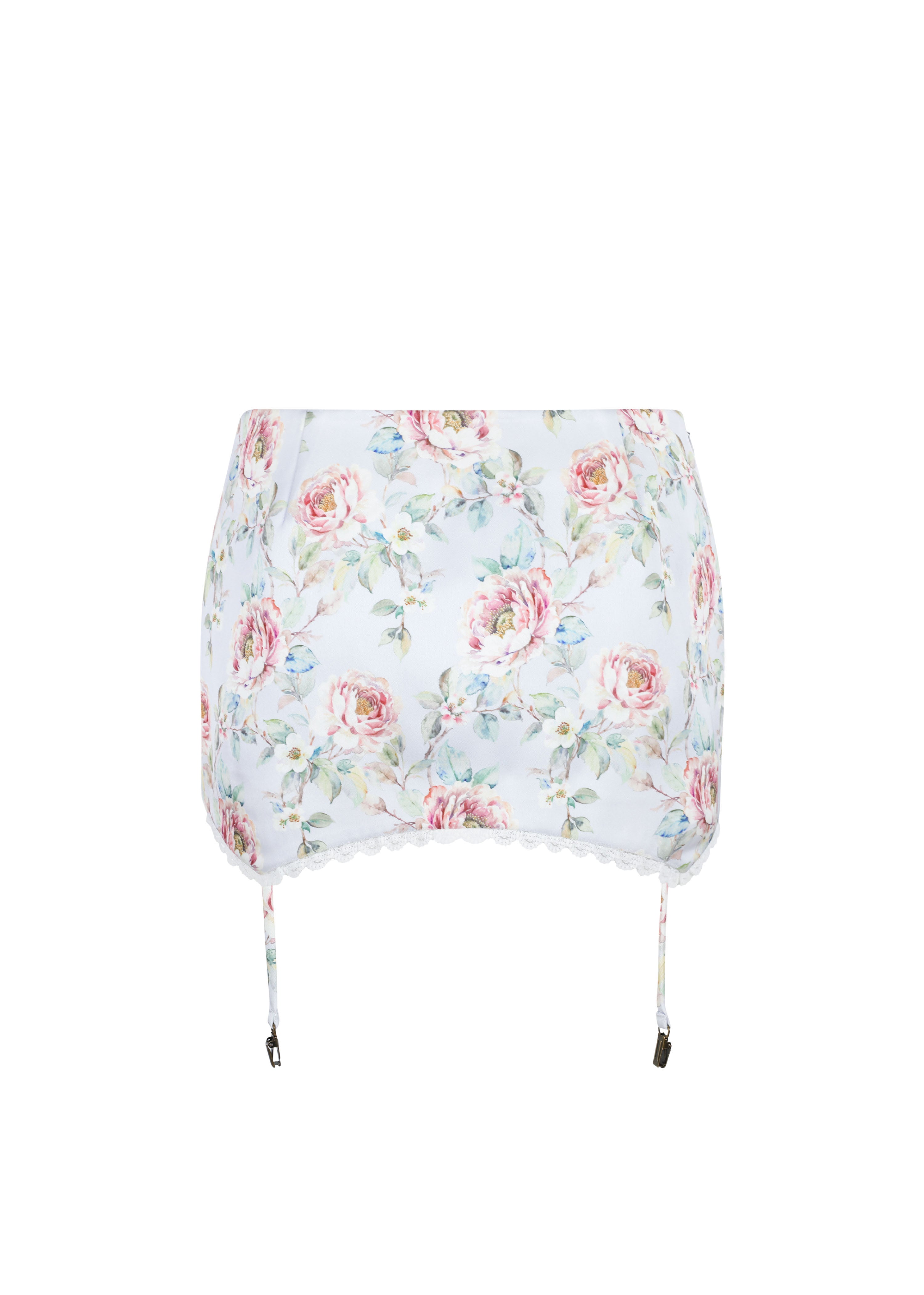 Daisy & Peony Mini Skirt | Flirty Floral Mini | Rin Label by Maision ...